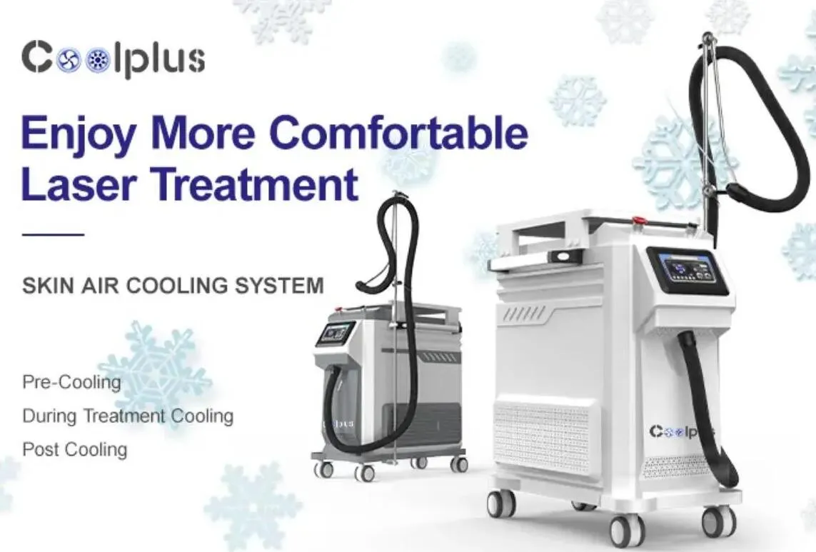 COOLPLUS Skin Air Cooling System Low Temperature Cold Air Machine For ...