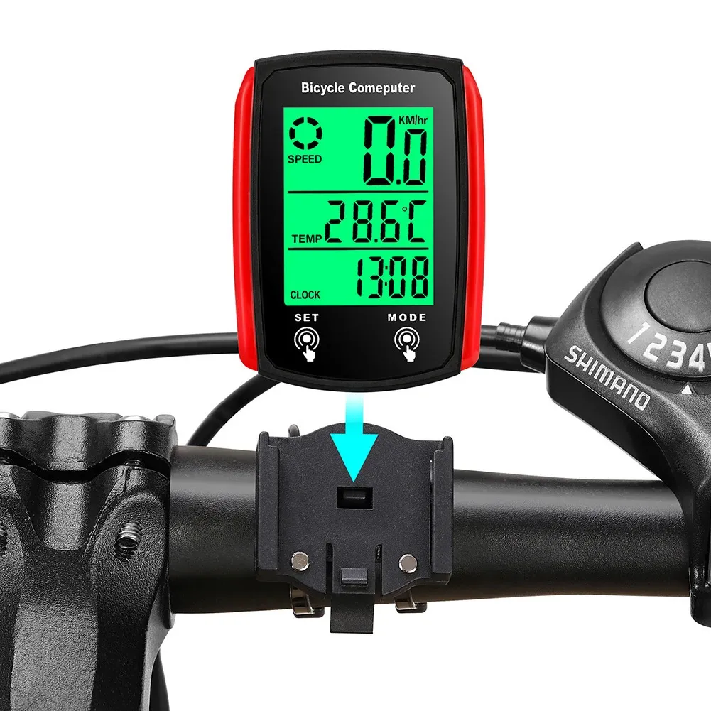 Wired Bike Computer - Bicycle Speedometer Odometer, Real-Time Speed ...