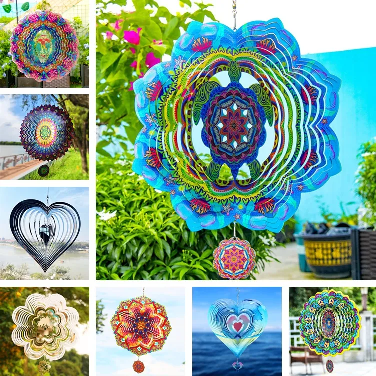 Artistic 3D Wind Chime - Rotating Garden Spinner, Best Seller ...