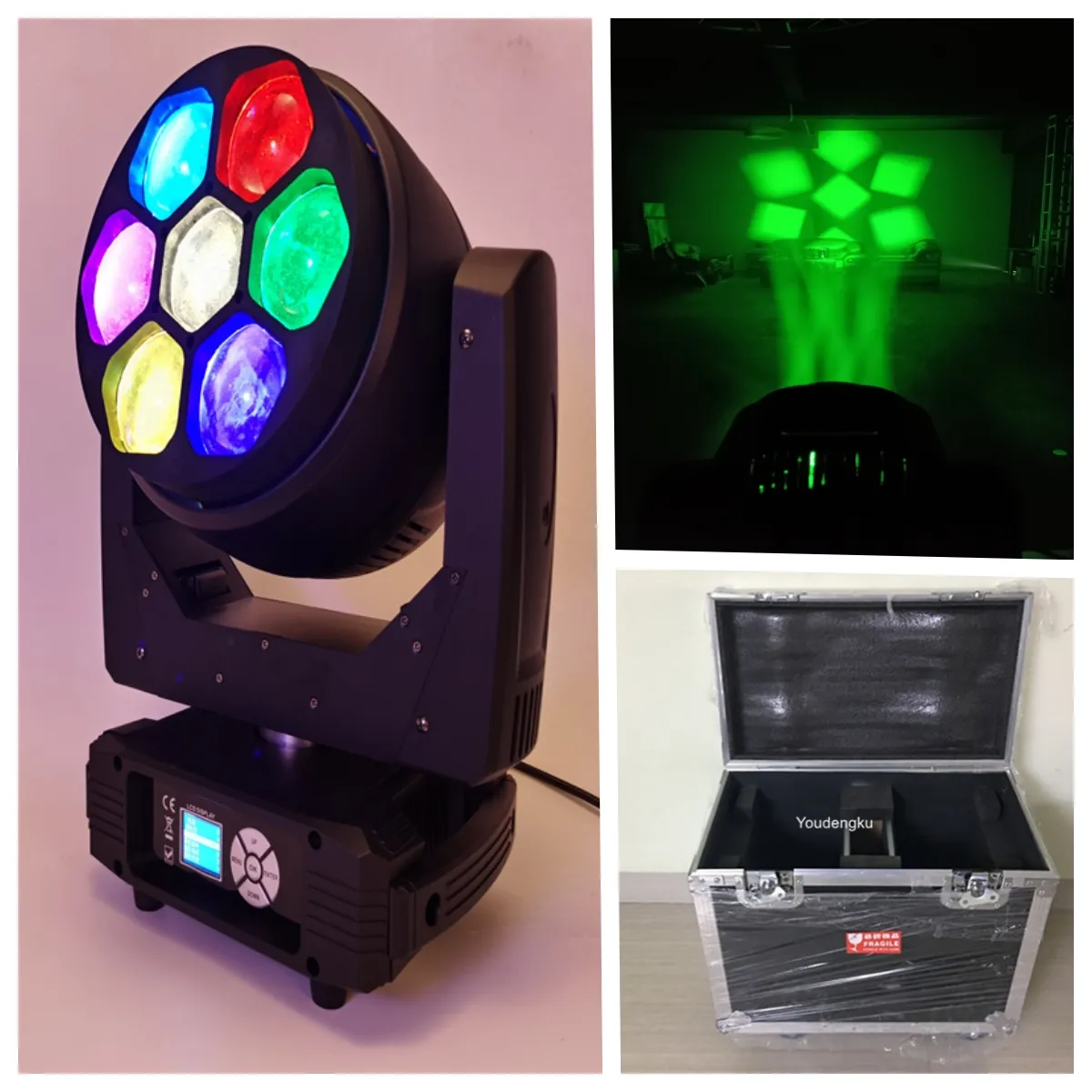 2023 New Super Brightness Bee Laser Eye Moving Head LED With Flightcase ...