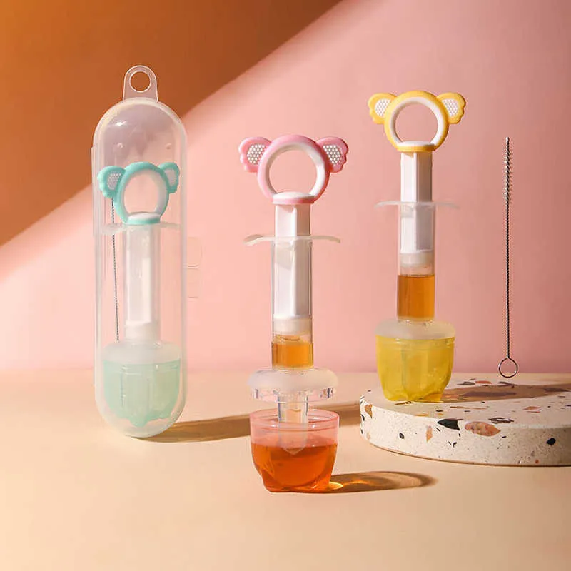 Cartoon Baby Syringe Feeder: Soft Silicone Newborn Medicine Dropper ...