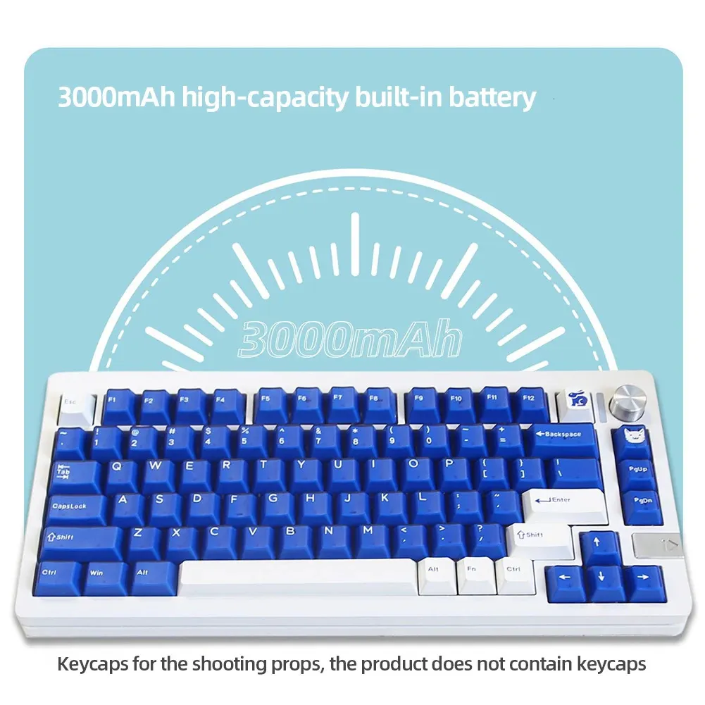 81-Key Mechanical Keyboard - DIY RGB Backlit Gaming Keyboard, Aluminum ...