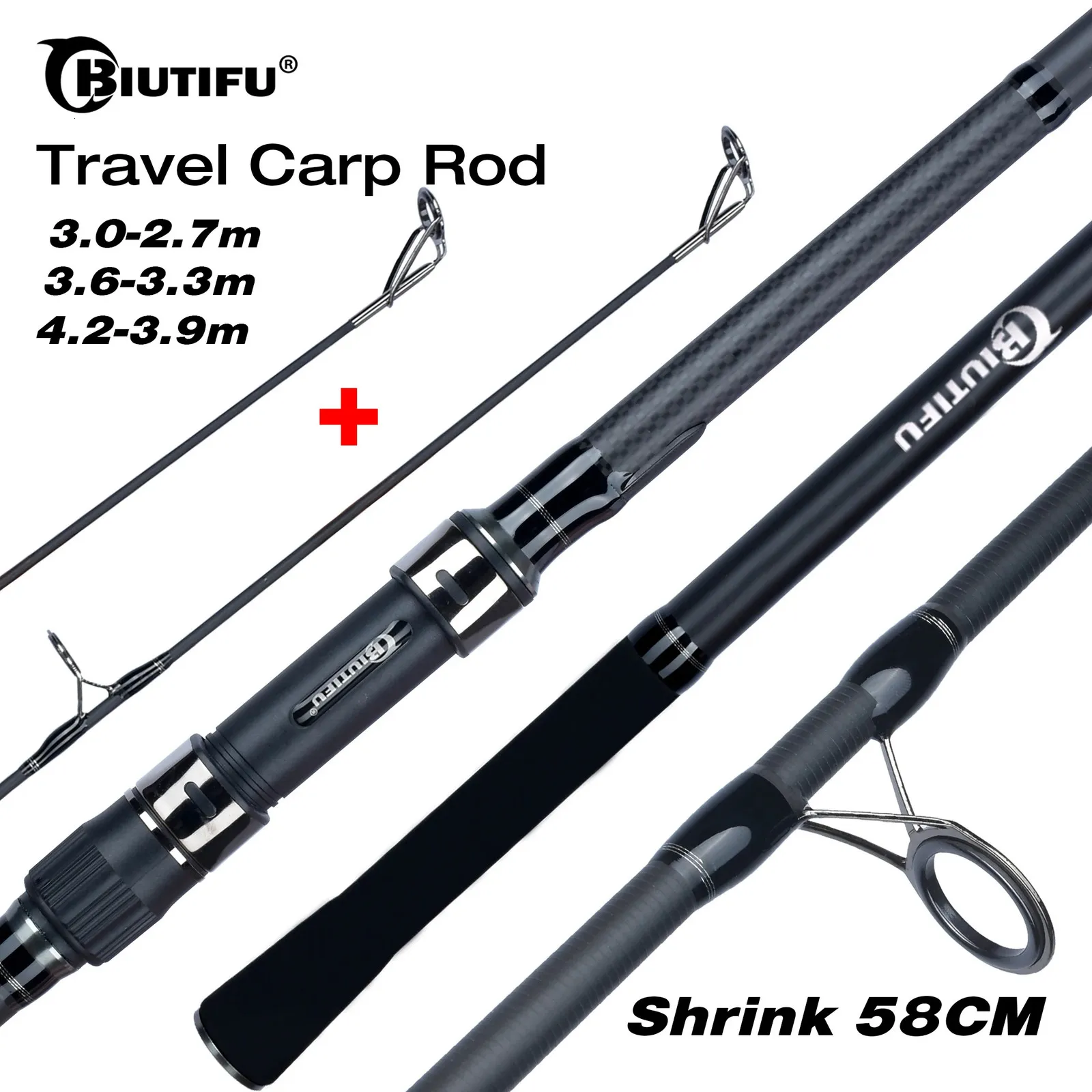 DHgate.com:BIUTIFU 2Tips Carp Rod, 35lb 7Sections 423630m 30t Carbon ...
