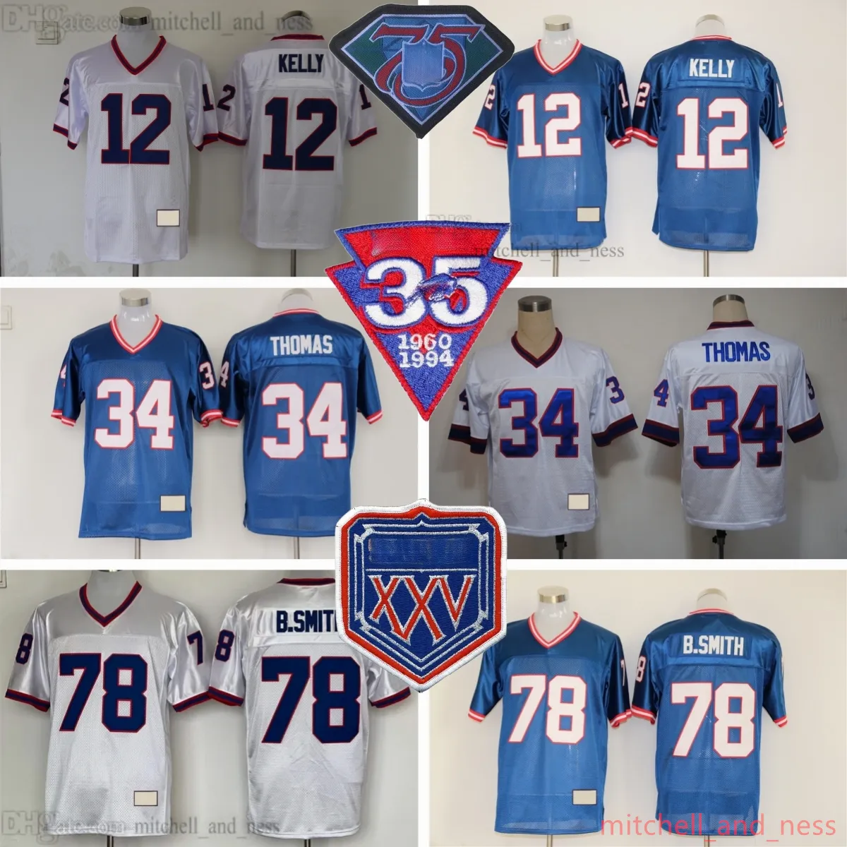DHgate.com:Custom Throwback Football Jersey, Vintage 1985 Stitch ...