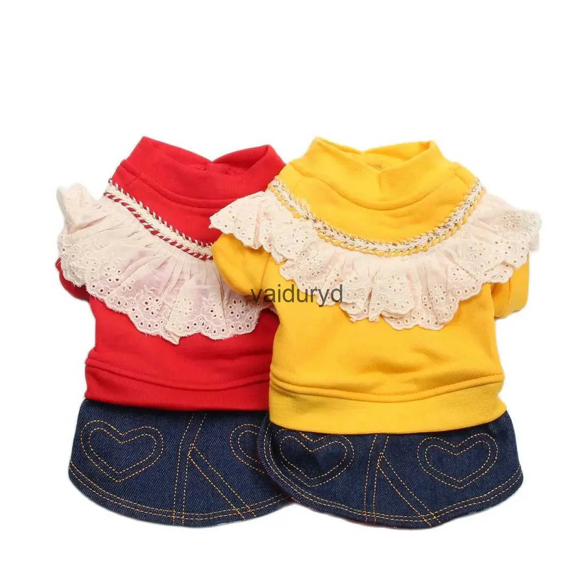 DHgate.com:Small Pet Dress Hoodie Lace Design Cat Puppy Autumn/Spring ...