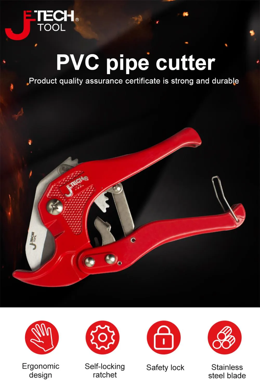 PVC Pipe Cutter Scissors Set 35mm/42mm/63mm Hand Tool For Plumbing Pipe ...