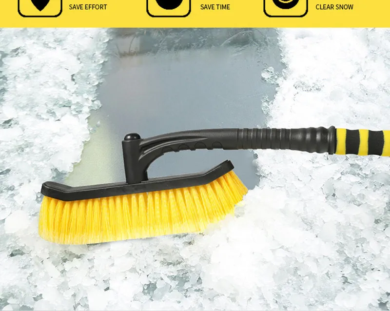 DHgate.com:21-inch Snow Brush with Ice Scraper, Detachable Snow Cleaner ...