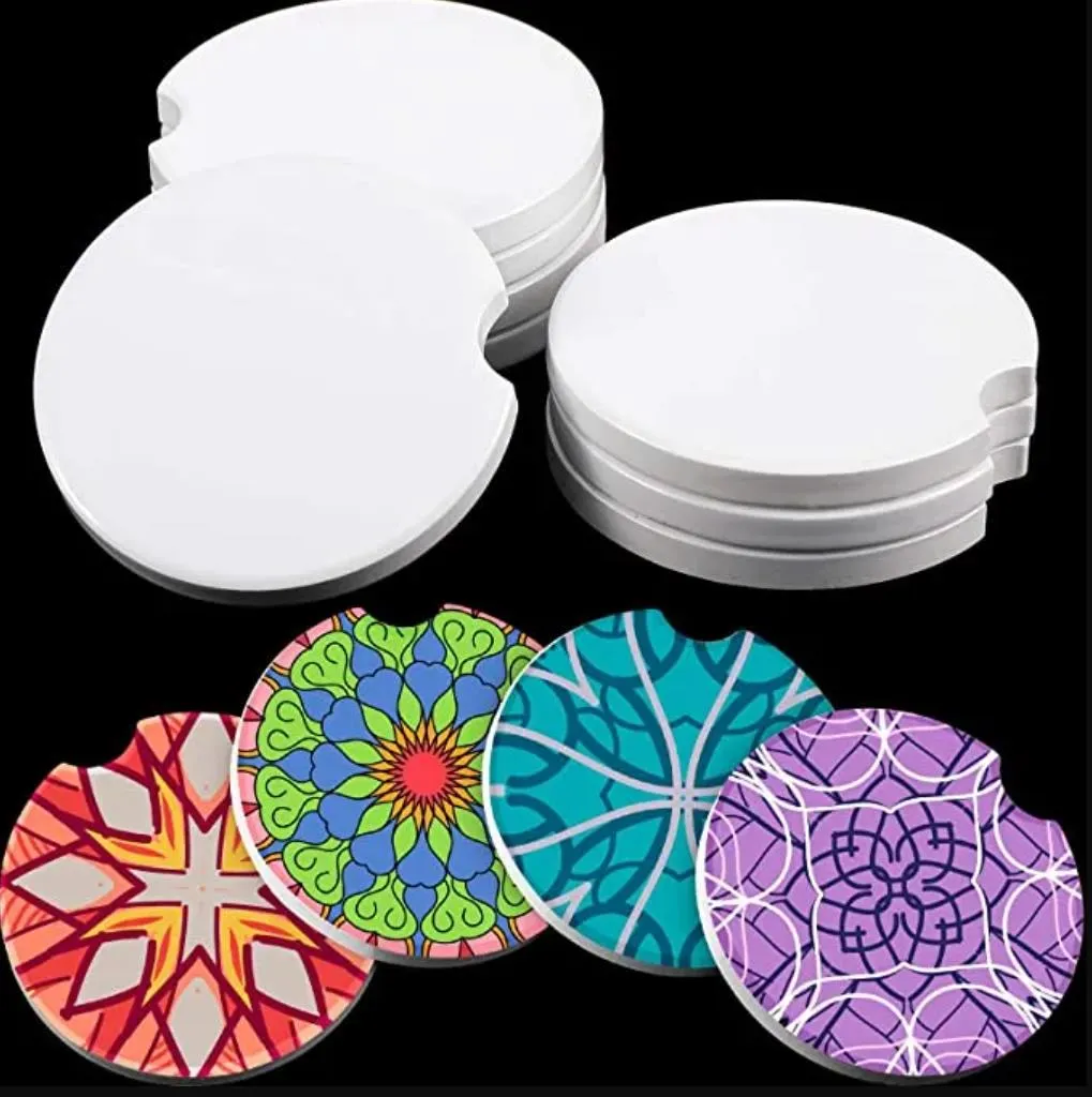 Wholesale Sublimation Blank Ceramics Coasters For DIY Heat Transfer ...