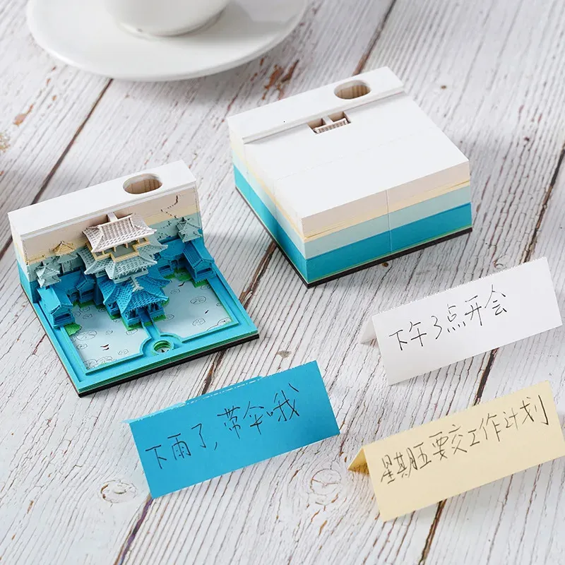 DHgate.com:3D Castle Memo Pad: Unique Art Note, Custom Gift for Office ...