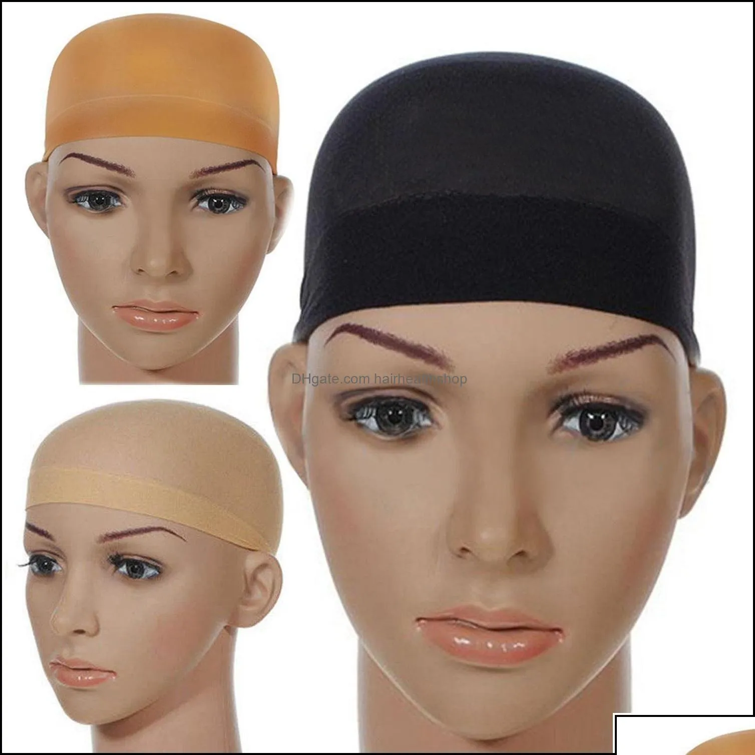 DHgate.com:2Pcs Hair Mesh Caps, Stretchable Elastic Hairnets for Wigs ...