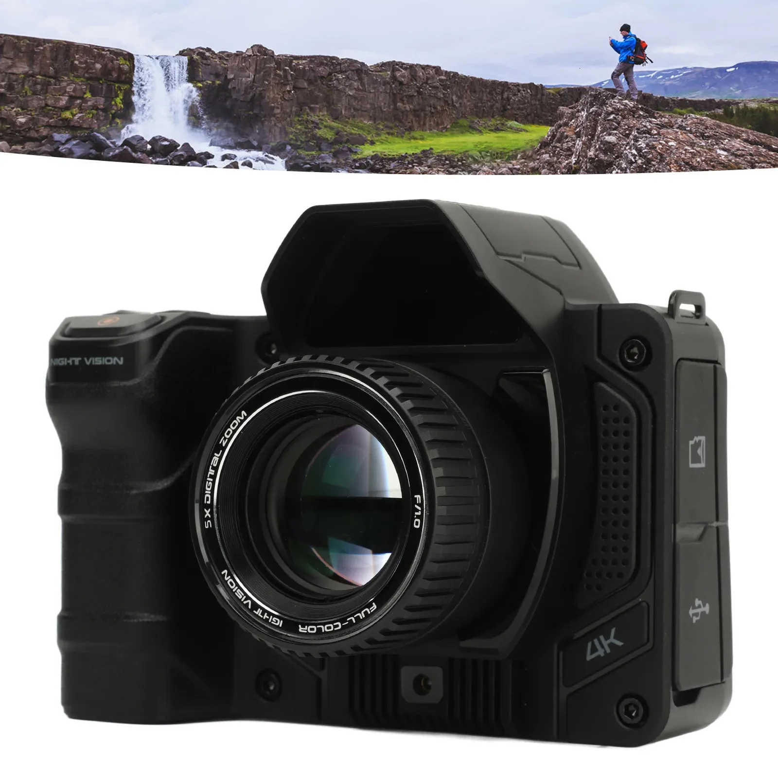 4K Digital Camera - 40MP Vlogging Camera with 4.2 Screen, 10x Zoom, 5G ...