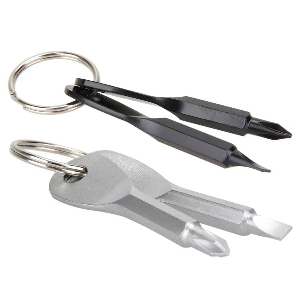 2-Pack Mini Multitool Keychain - Stainless Steel EDC Screwdriver Set ...