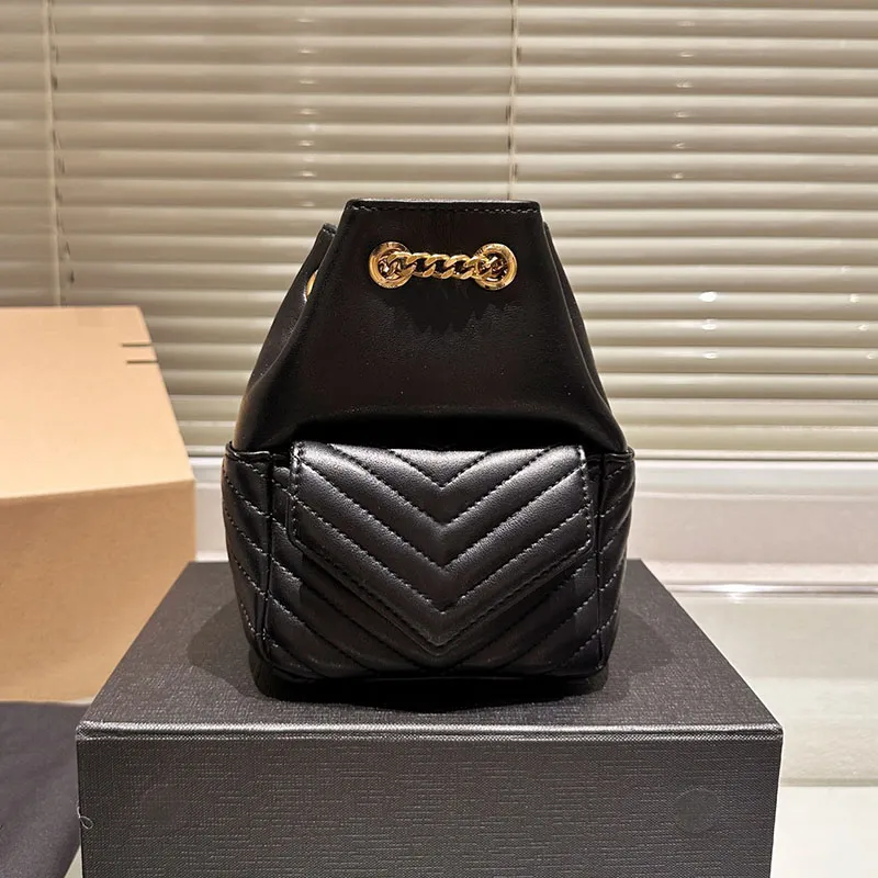 DHgate.com:Quilting Drawstring Bucket Bag Chain Crossbody Handbags ...