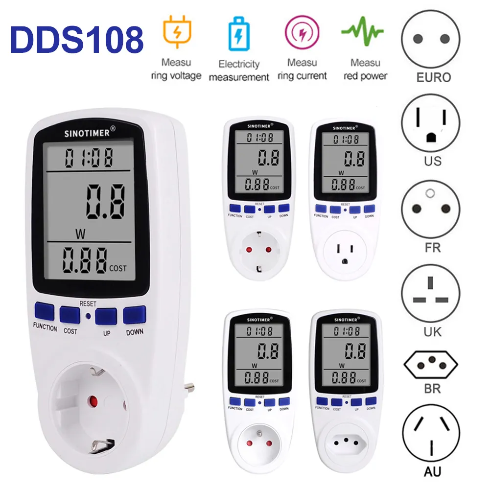 Digital Power Meter Watt Meter - AC 230V/110V Electricity Usage Monitor ...