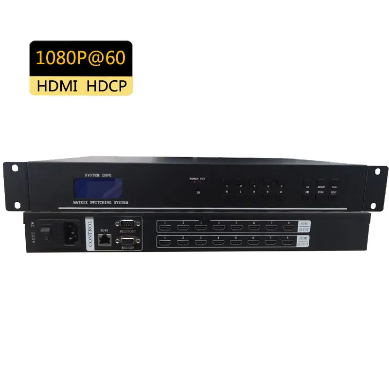 DHgate.com:8x16 HDMI Matrix Switcher: 8x8 1080P HDCP 1.3 HDMI Matrix ...