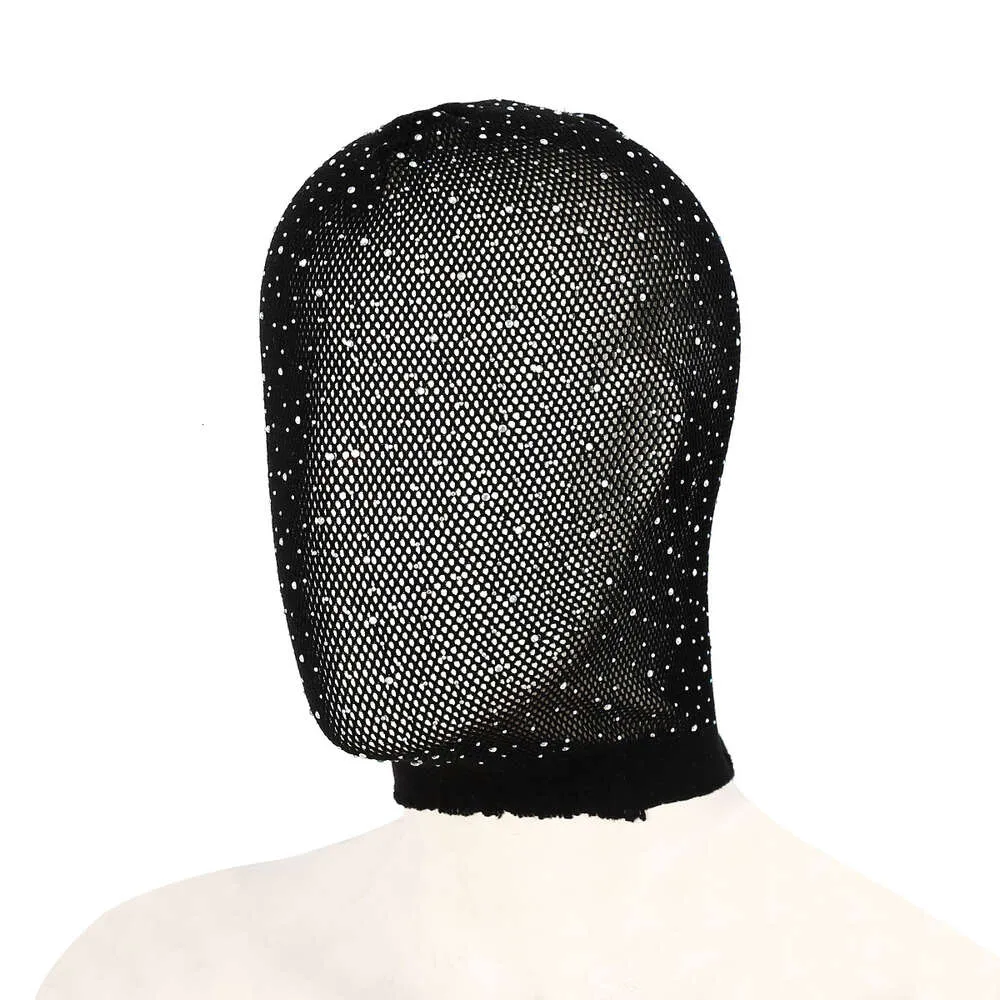 DHgate.com:Sexy Transparent Black Stocking Hood Mask with Rhinestone ...