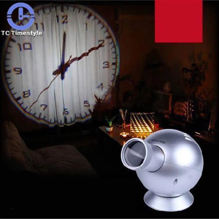 Modern Projection Wall Clock - Luminous Backlight, Silent Movement ...