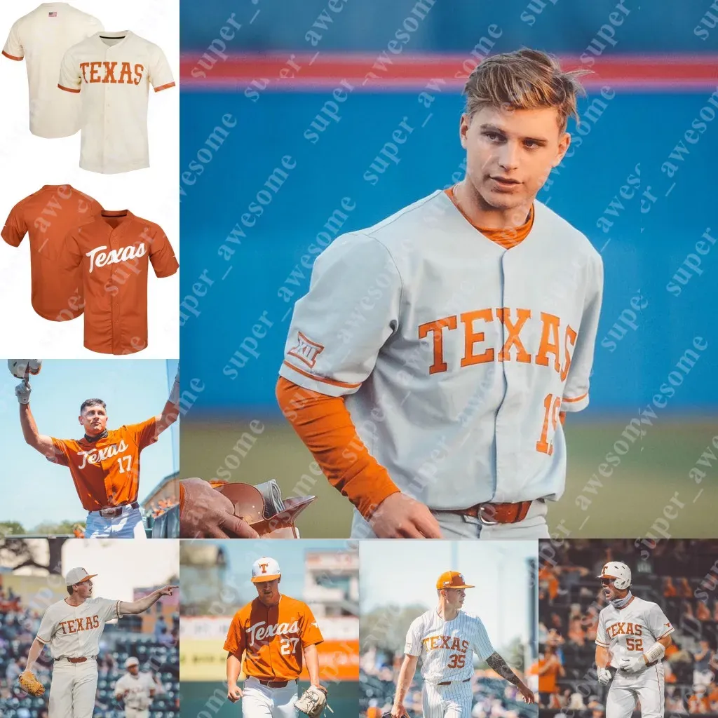 Texas Longhorns Baseball Jersey - NCAA Replica, Limited Edition ...