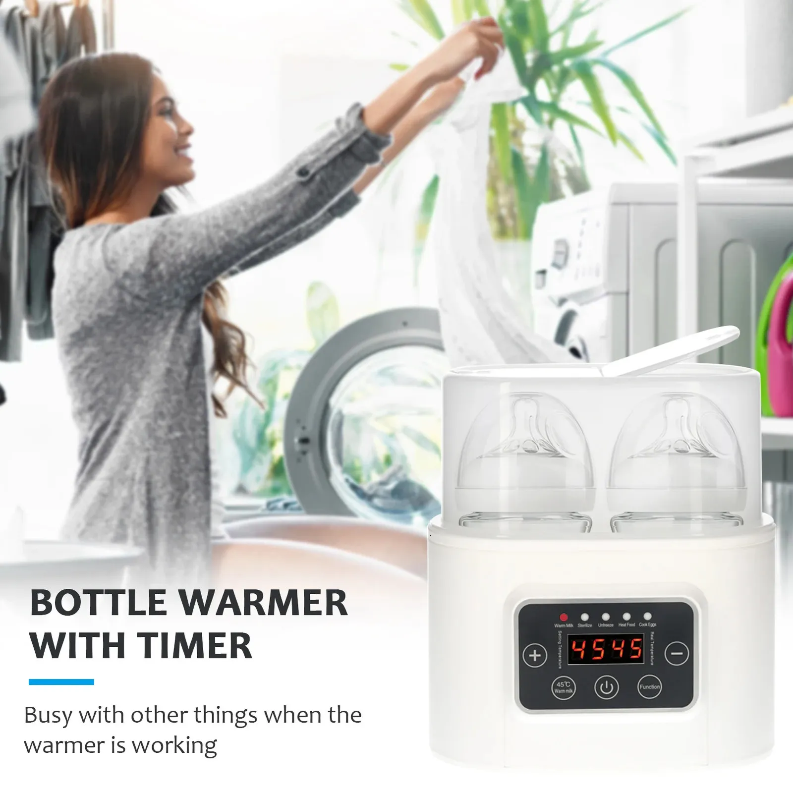 5-in-1 Baby Bottle Warmer: Safe, Quick & Versatile Feeding Solution ...