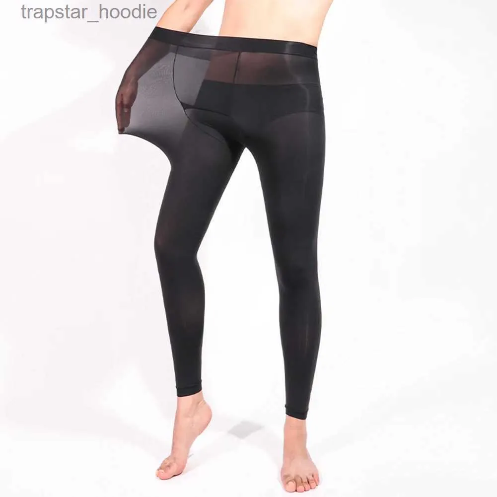 Men's Ultra-Thin Thermal Leggings: Silky Sheer Base Layer for Cold ...