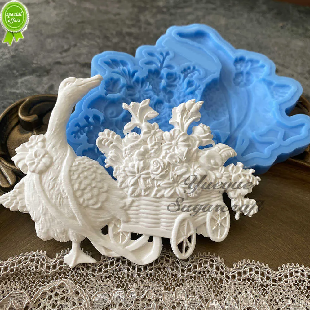 Silicone Flower Cake Molds for Fondant and Resin DIY Decorating Tools ...