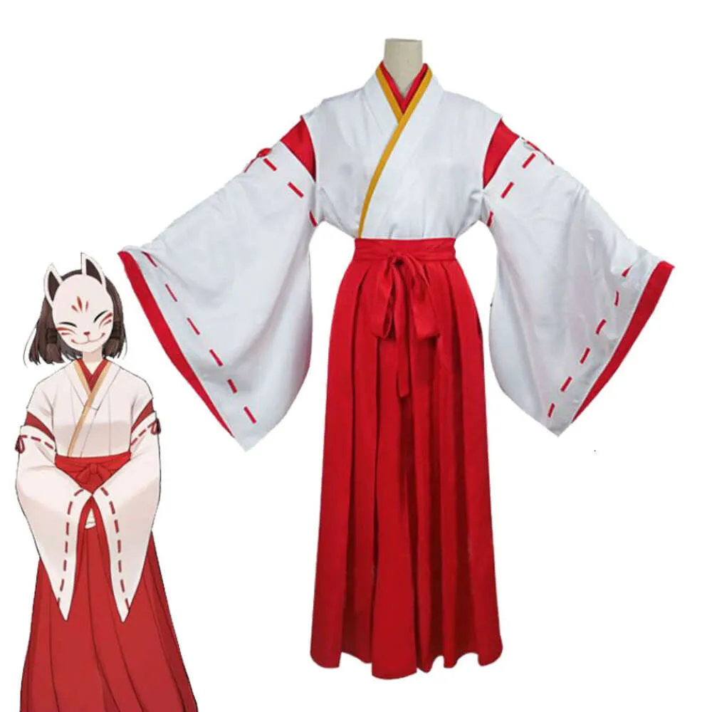 Hanachiru Sato Cosplay Kimono Set Genshin Impact Miko Costume For ...
