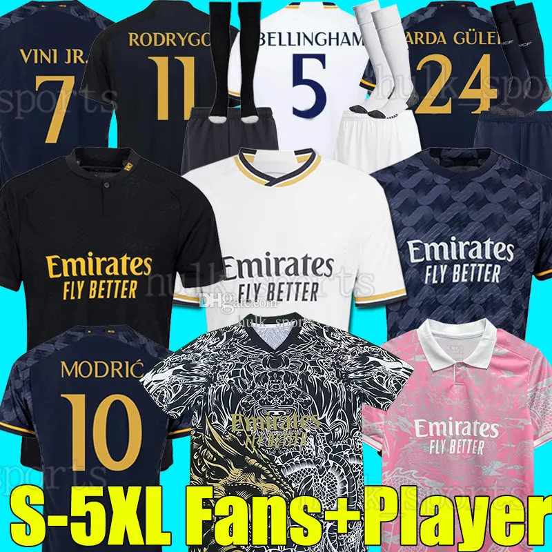 4XL 5XL 23/24 BELLINGHAM MBAPPE Soccer Jerseys Dragon Version Football ...