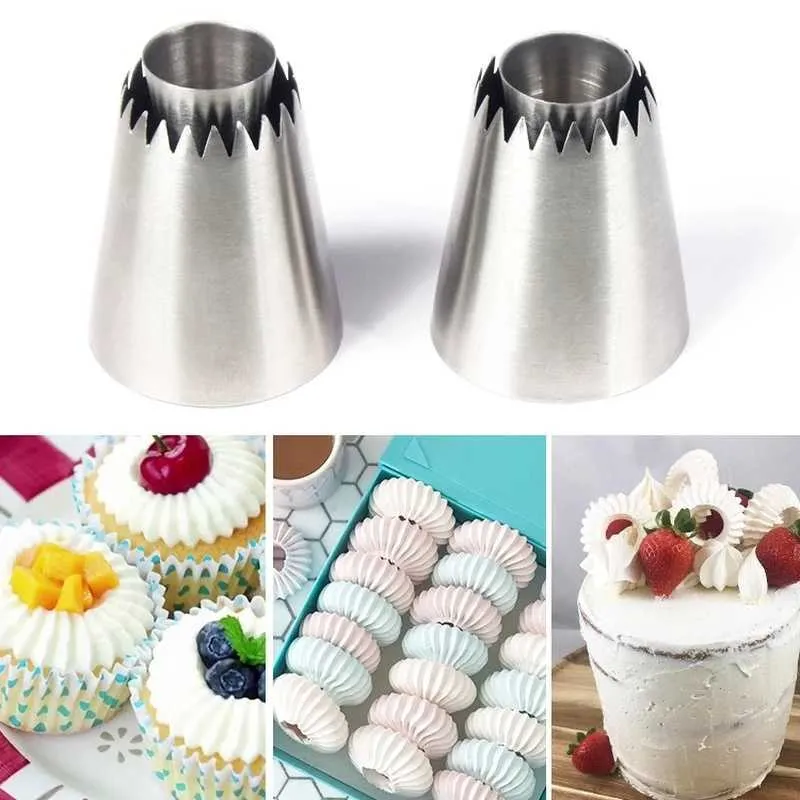 Stainless Steel cake piping design Nozzles for Cake Decorating - Ideal ...