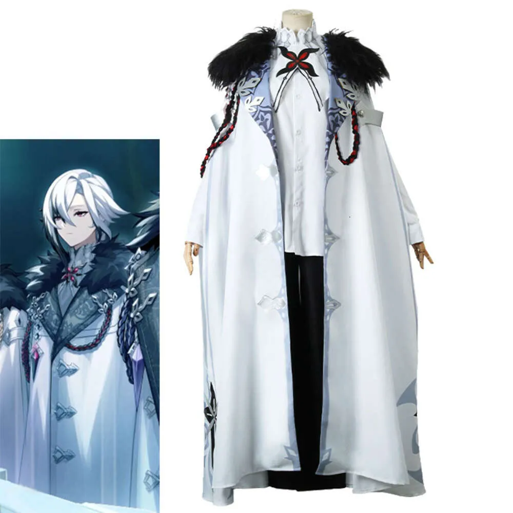 Genshin Impact Arlecchino Cosplay Costumes Fatui The Knave Cloak Game ...
