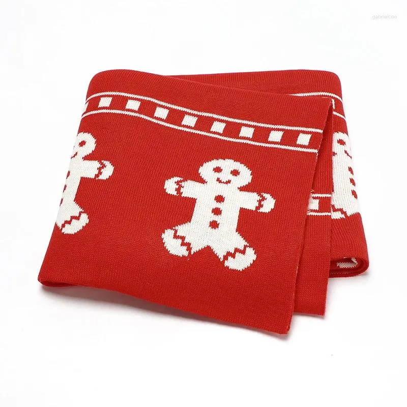 DHgate.com:Cozy Knit Baby Blanket for Newborns - Plaid Gingerbread Man ...