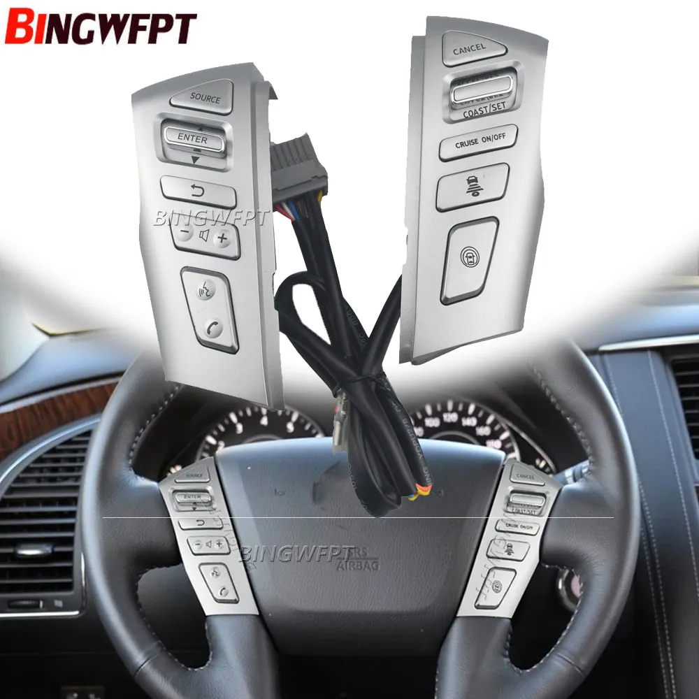 Steering Wheel Control Buttons For Nissan Patrol Y62 2012 2018 ...
