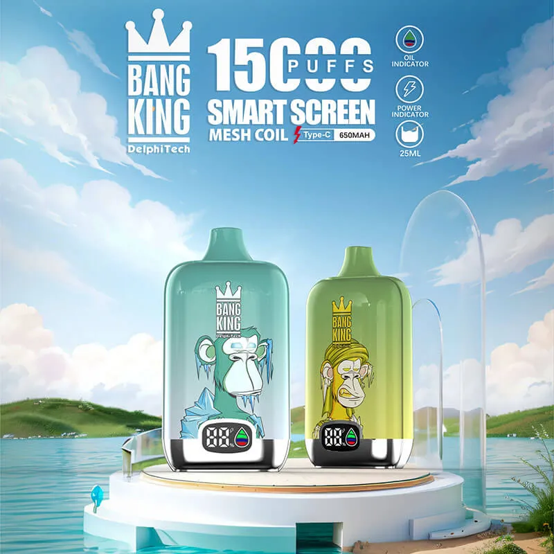 Bang King Puff 15000 15K Puffs Disposable Vape Authentic Elf Box Vapers ...