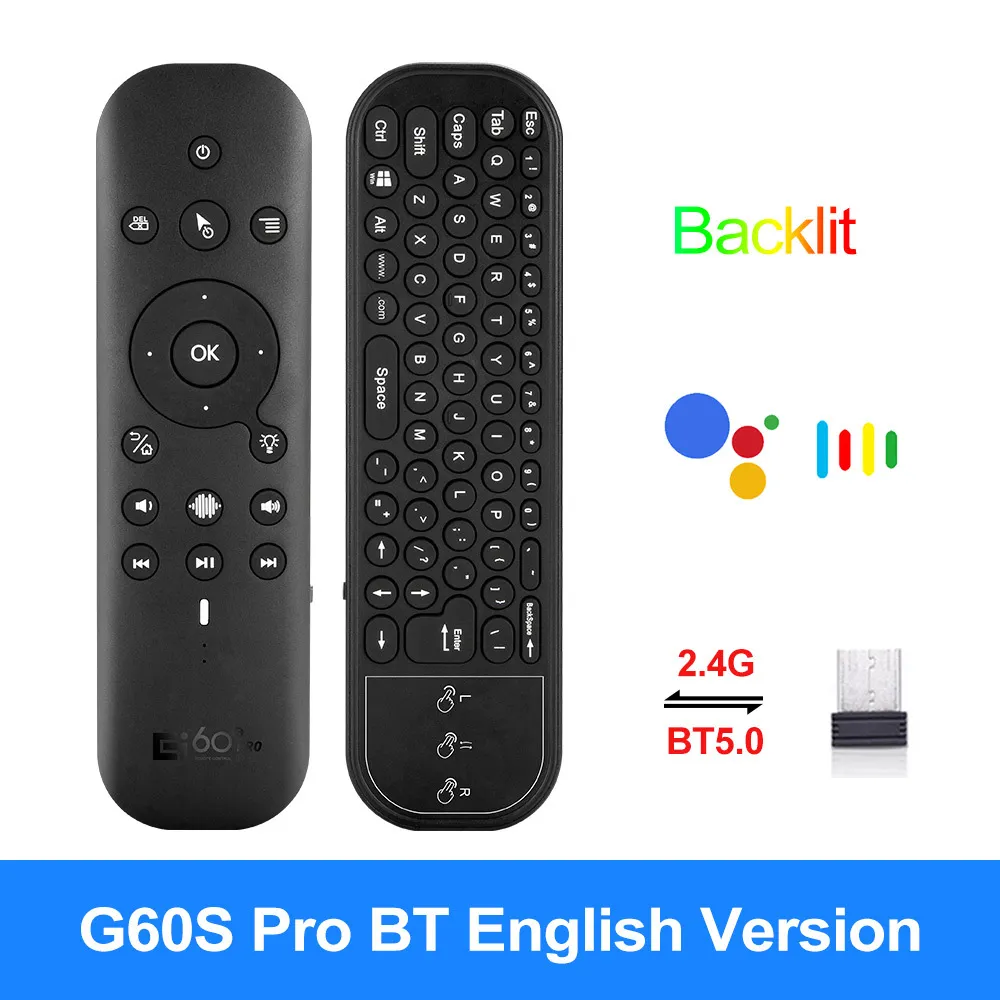 G60S Pro BT Wireless Air Mouse 2.4G Gyroscope Voice... From Hoybow, $9. ...