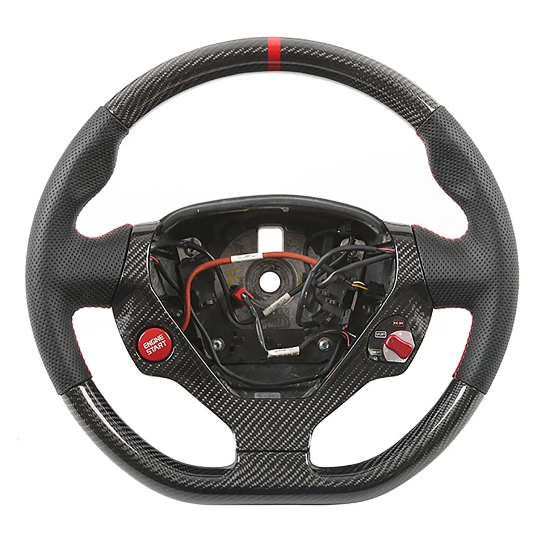 Custom LED Carbon Fiber Racing Steering Racing Wheels For Ferrari Sport ...