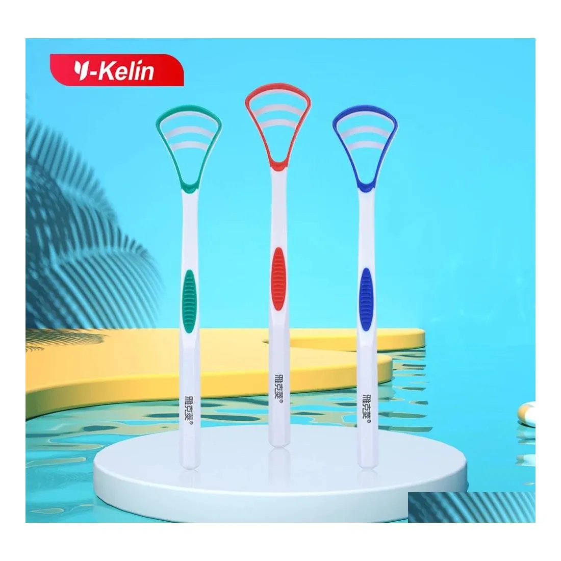 Toothbrush With Stand Set With Sile Tongue Scraper Food Grade, Single ...