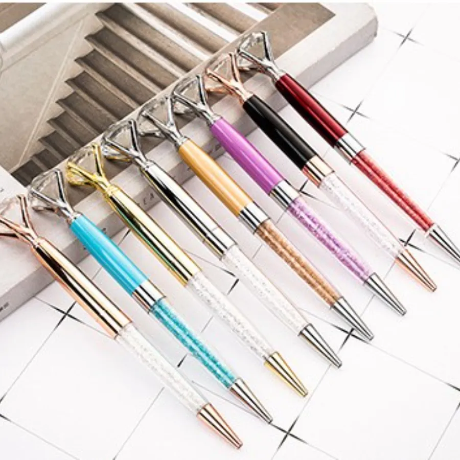 Sparkling Crystal Ballpoint Pens - Fashion Diamond Pens for School ...