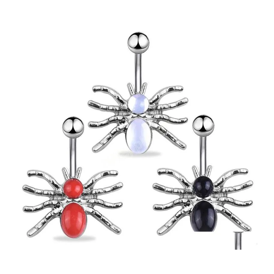 DHgate.com:Spider Shape Navel Piercing Rings, Surgical Steel Belly ...