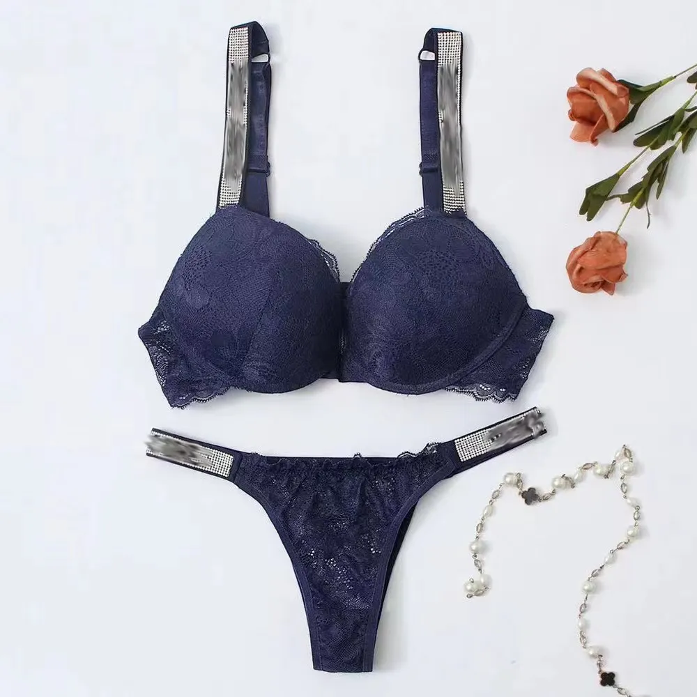 Lingerie Sets: Cotton Bra Panty Set, Sexy Women's Brassiere Suit ...