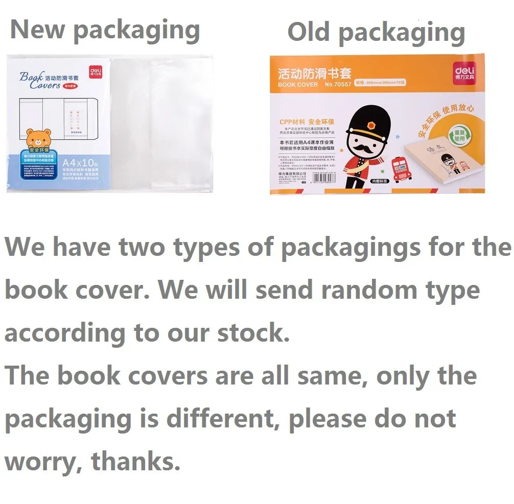 Transparent Plastic Book Covers 7 In Clear Protective Sheets, 10 Pk A4 ...