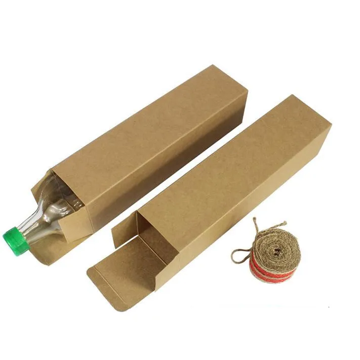Large Kraft Paper Gift Box Set Rectangle Cardboard Storage Boxes For ...