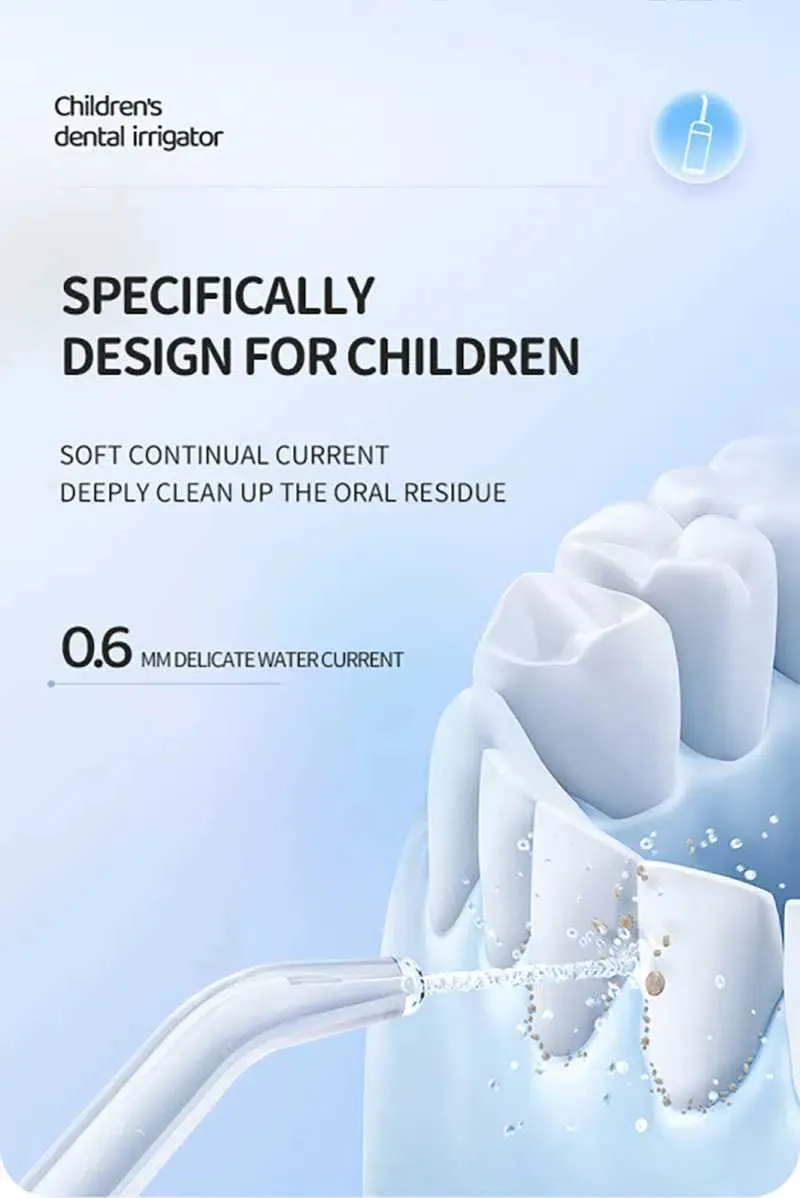 Cute Cartoon Water Flosser for Kids - Rechargeable & Portable, Ideal ...