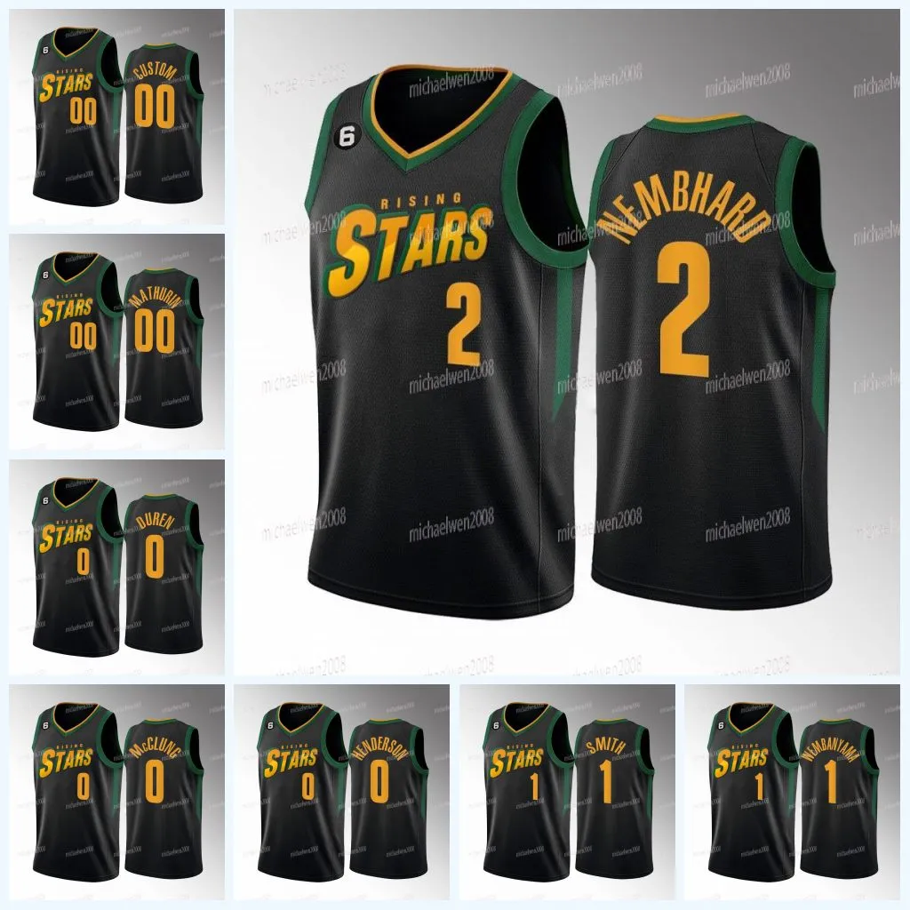 Custom Rising Star Basketball Jersey Evan Mobley Jalen Green Scottie ...