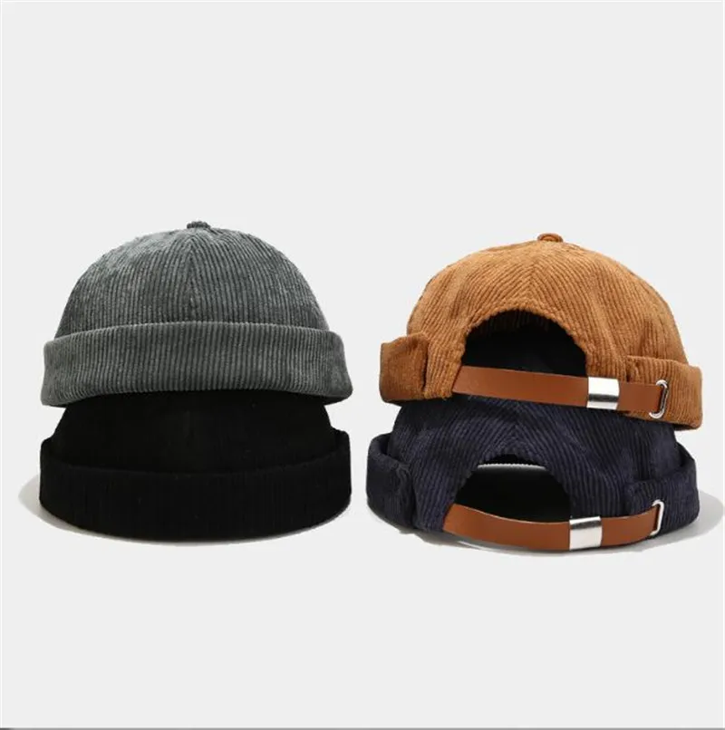 Winter Sailors Docker Hat, 6-Panel Brimless Baseball Cap for Women and ...