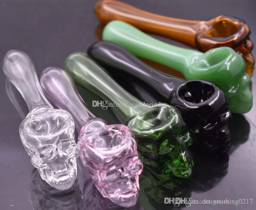 Skull Glass Spoon Pipe Dab Rigs Smoking Water Bong Bowls Oil Nail ...