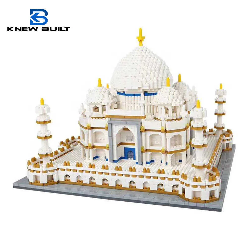 Blocs KNEW BUILT Indian Taj Mahal Kits De Modèles 3D Jouets Micro Mini Blocs De Construction ...