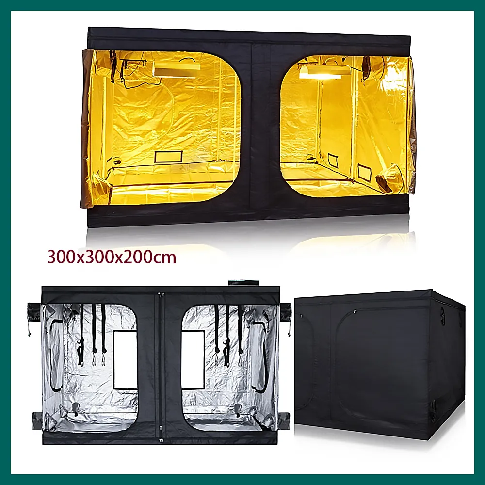 Indoor Hydroponics Grow Tent Reflective Mylar Plant Growing Box For LED ...