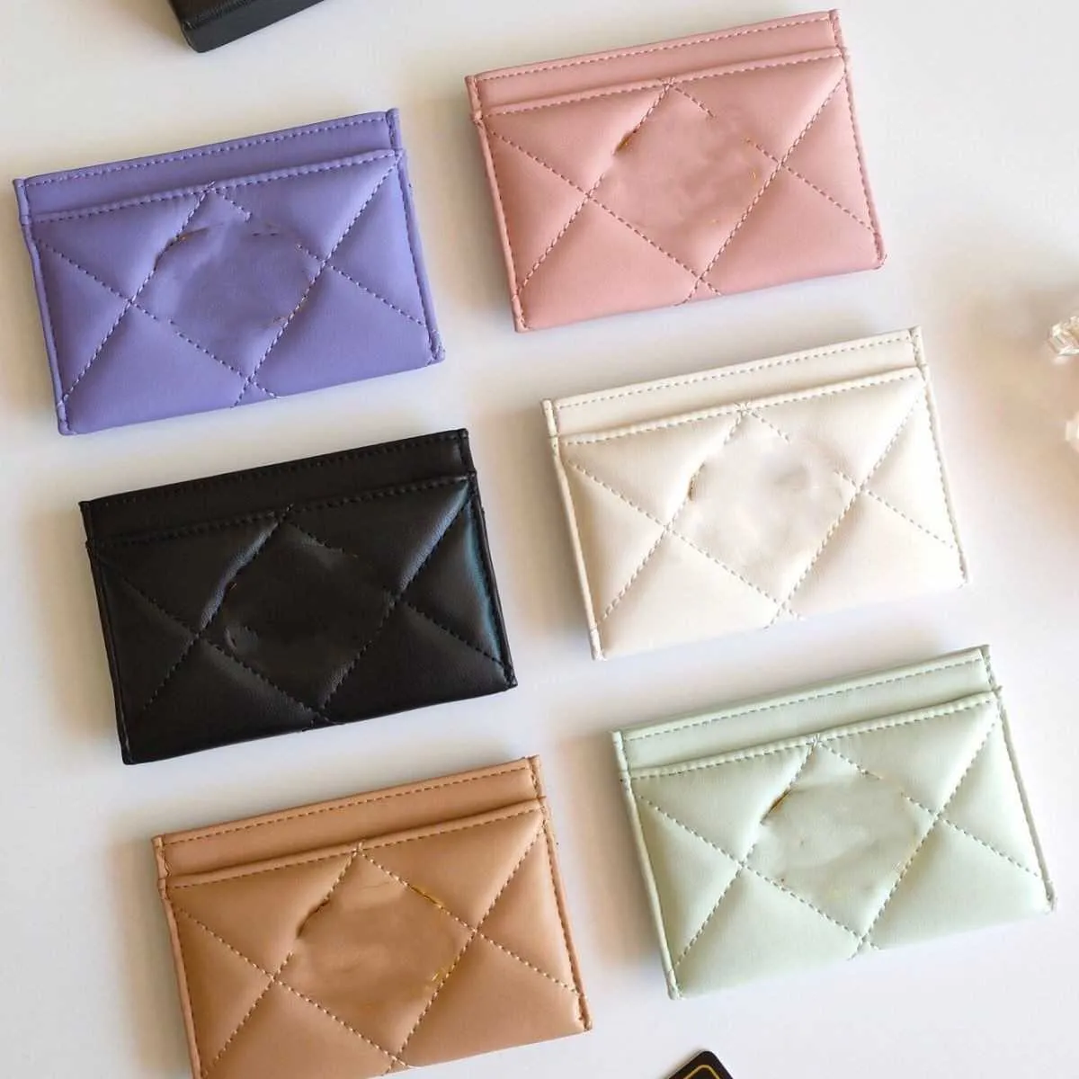 Chic Lattice Card Holder Wallet - Luxury Compact Coin Purse, Stylish ...