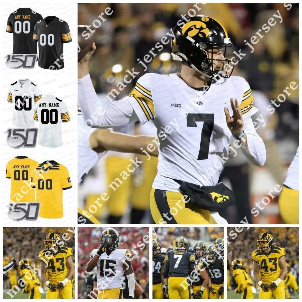 NCAA Iowa Hawkeyes Football Jerseys: 15 Tyler Goodson, 65 Tyler ...
