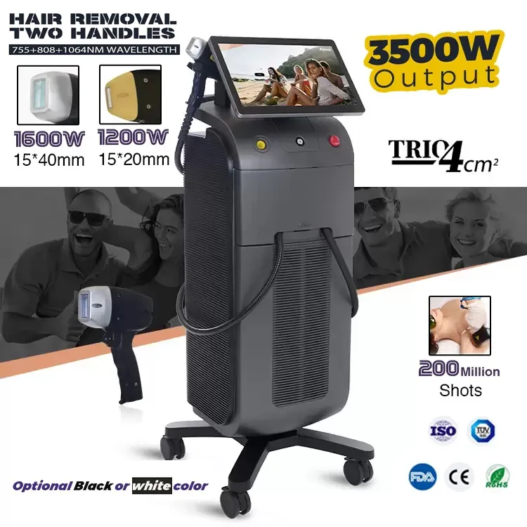1600W Diode Laser Hair Removal Machine 3 Wavelengths 808nm/755nm/1064nm ...