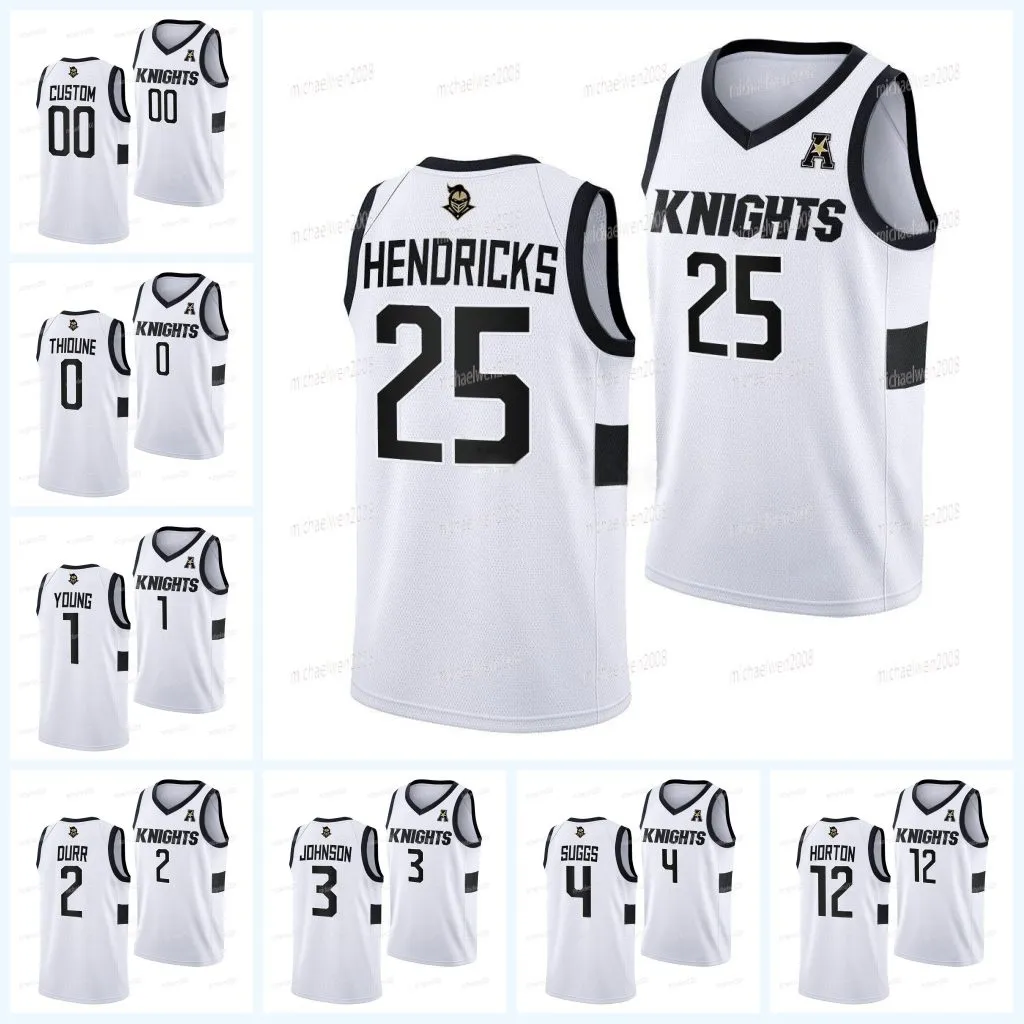 Custom UCF Knights College Basketball Jersey Taylor Hendricks, C.J ...